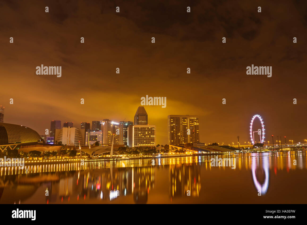abstract night cityscape on golden filter - can use to display or ...