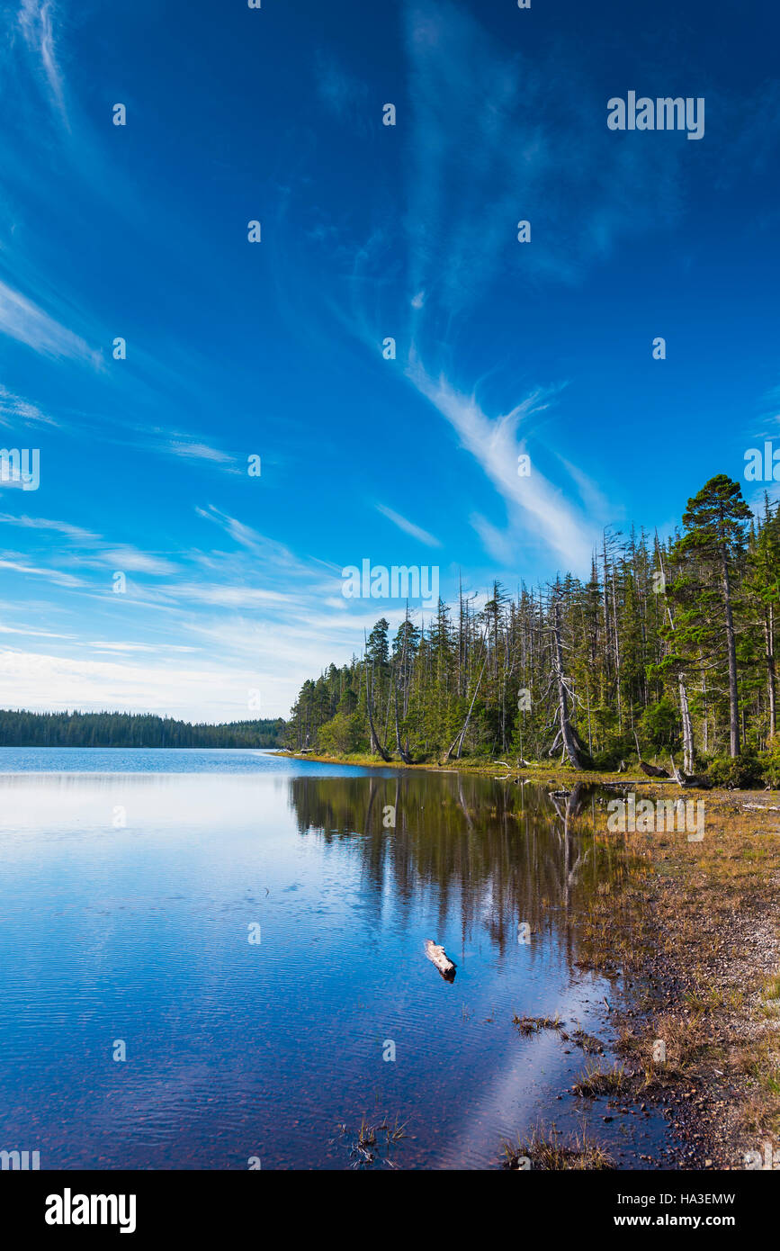 Pure Lake, Haida Gwaii British Columbia Stock Photo - Alamy