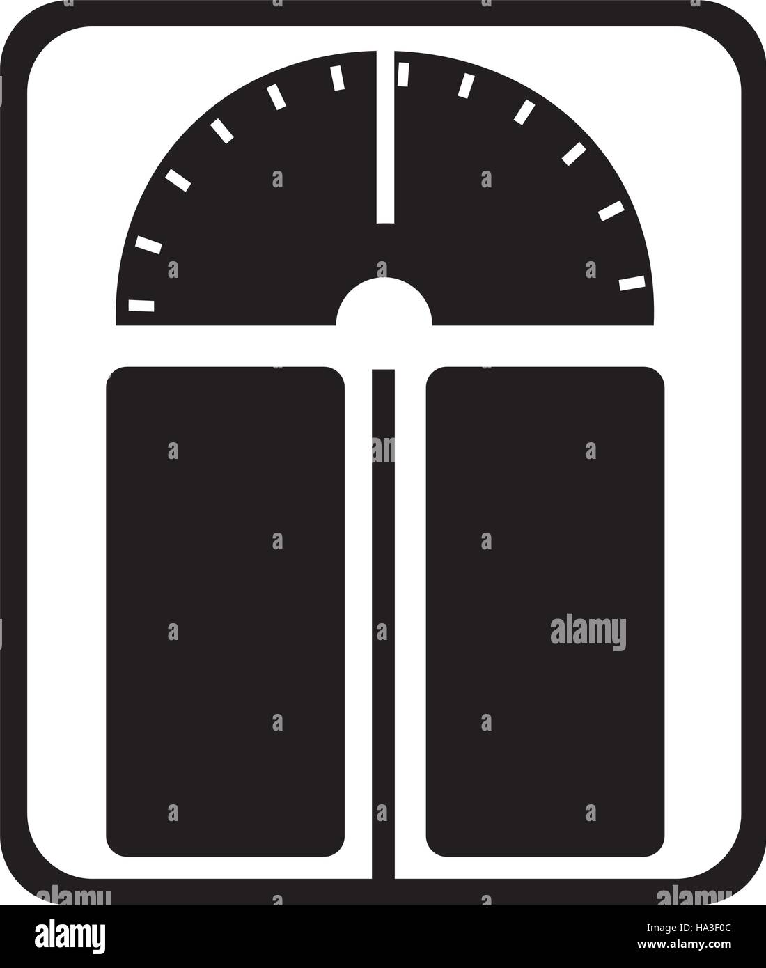 silhouette monochrome of Scales for Weight Control vector illustration ...