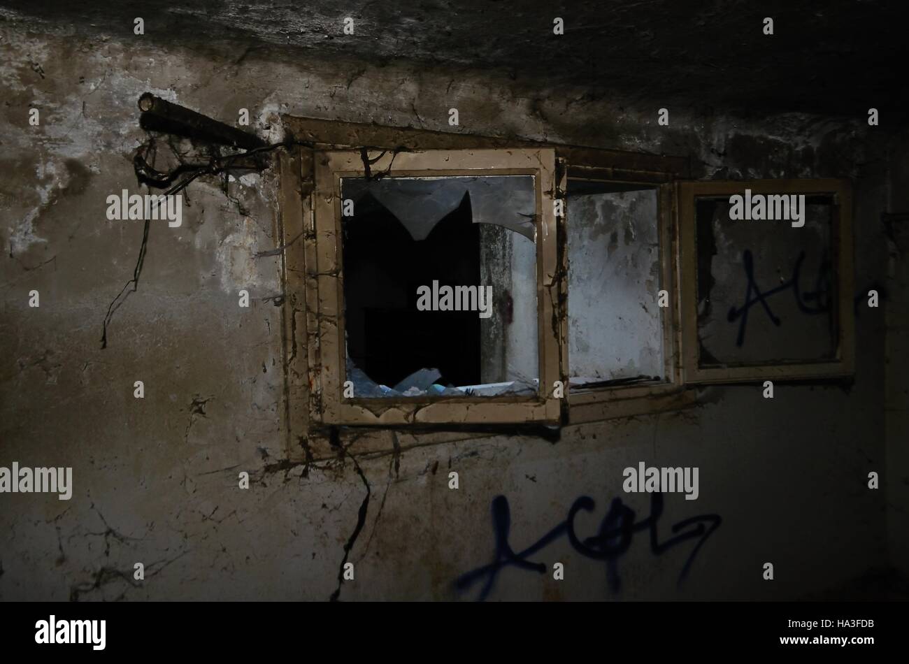 Urban Exploration photography adventure, walk in abandoned place Stock ...