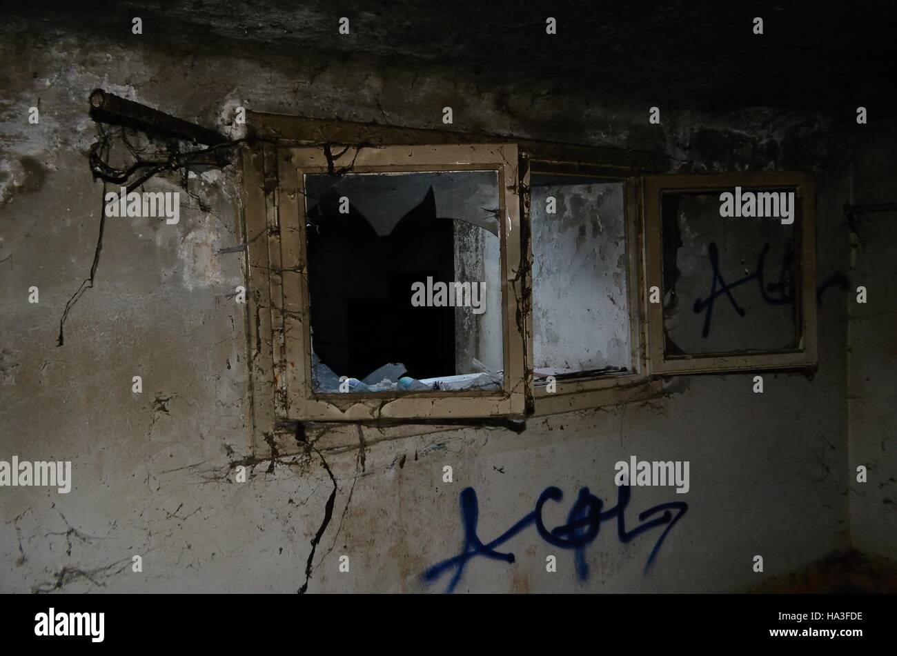 Urban Exploration photography adventure, walk in abandoned place Stock ...
