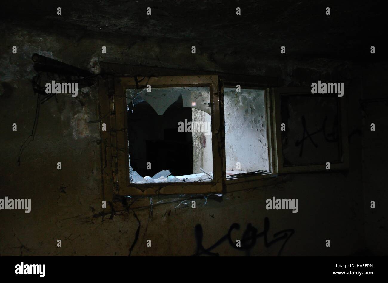 Urban Exploration photography adventure, walk in abandoned place Stock ...