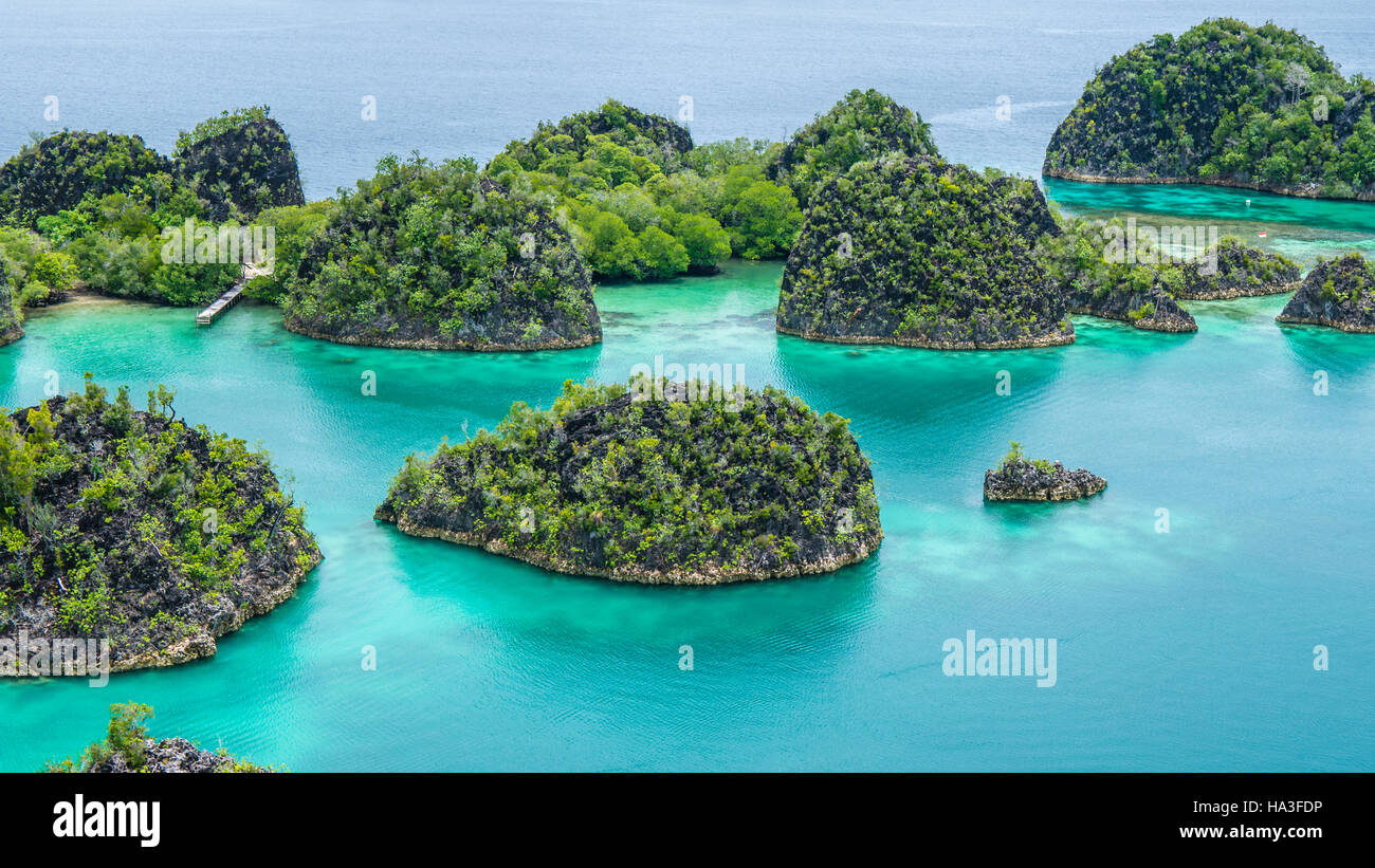 Painemo Island, Blue Lagoon, Raja Ampat, West Papua, Indonesia Stock ...
