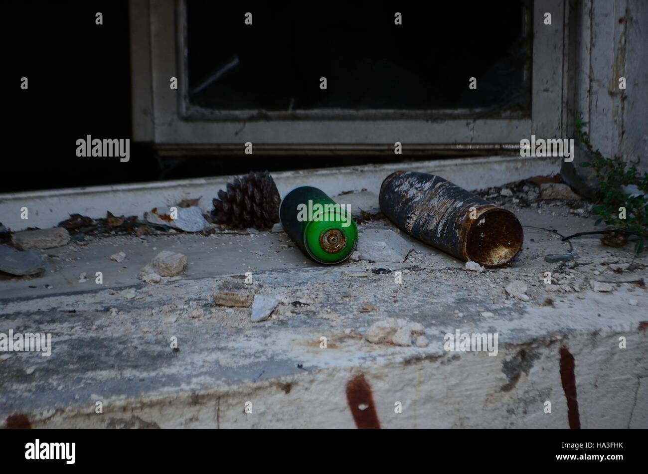Urban Exploration photography adventure, walk in abandoned place Stock ...