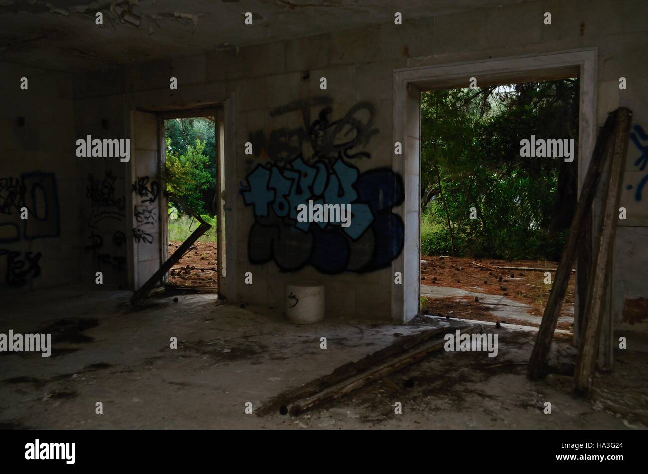 Urban Exploration photography adventure, walk in abandoned place Stock ...