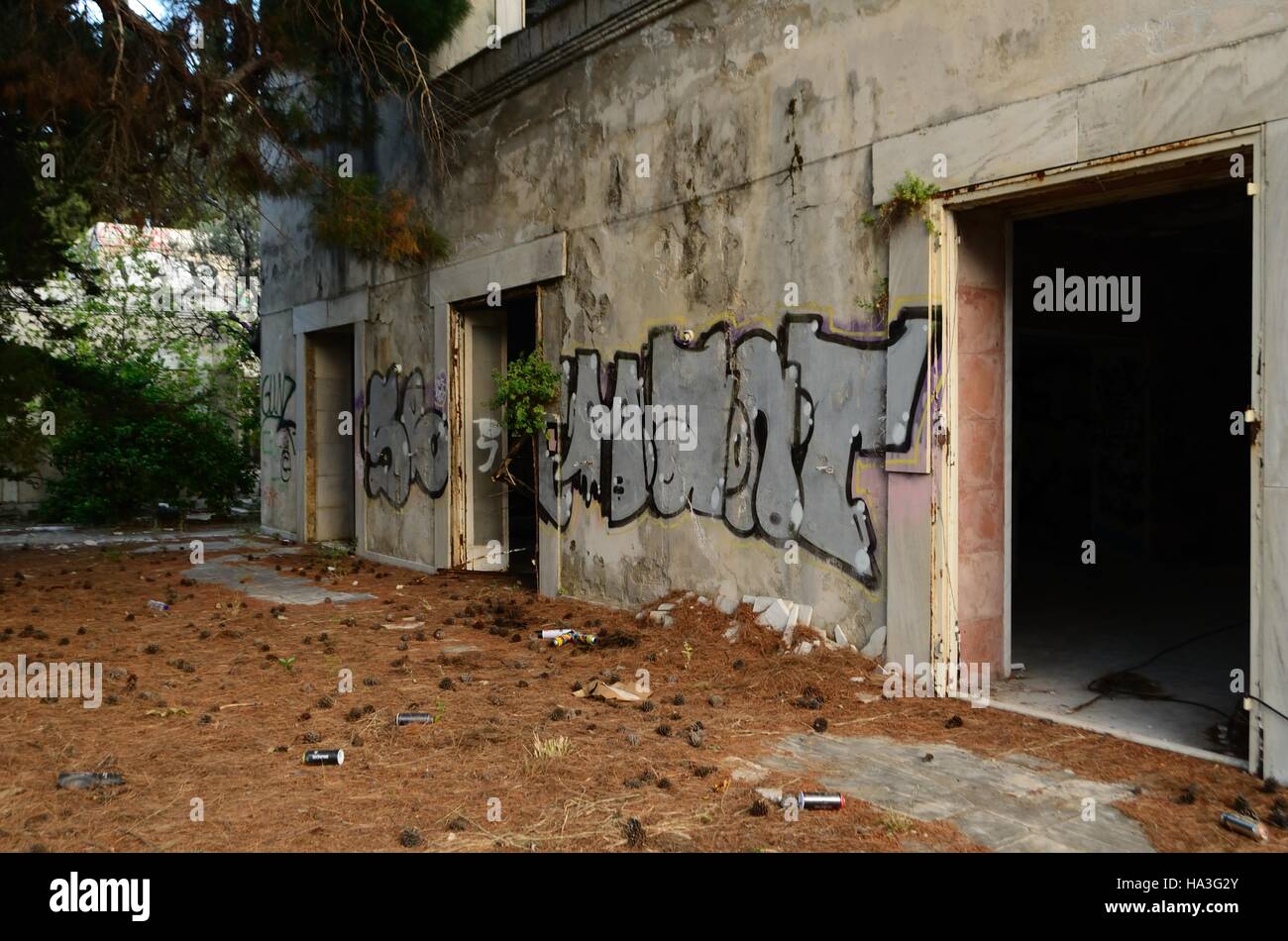 Urban Exploration photography adventure, walk in abandoned place Stock ...