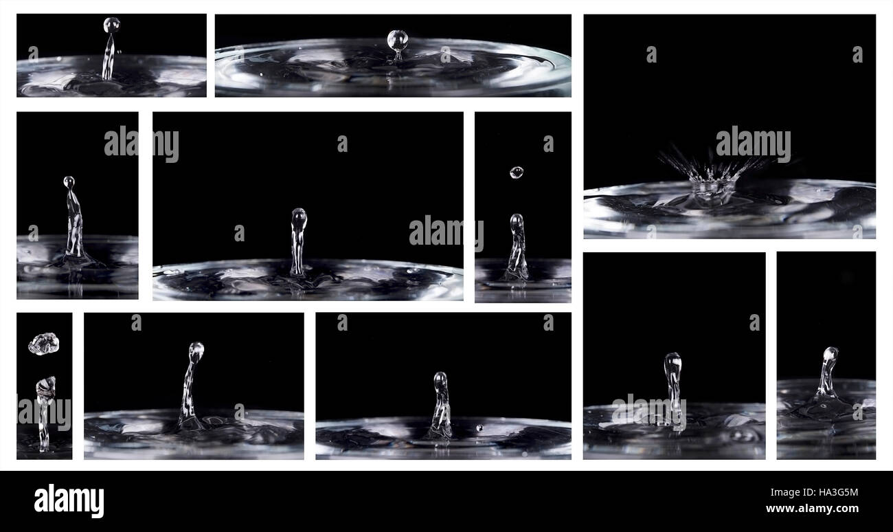 Set of water drops Stock Photo - Alamy