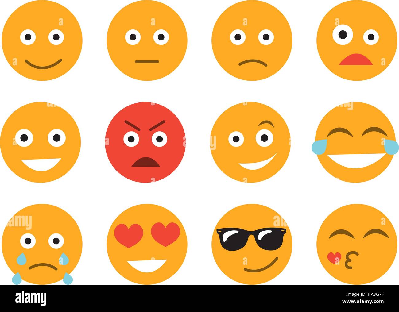 Emojis vector hi-res stock photography and images - Alamy
