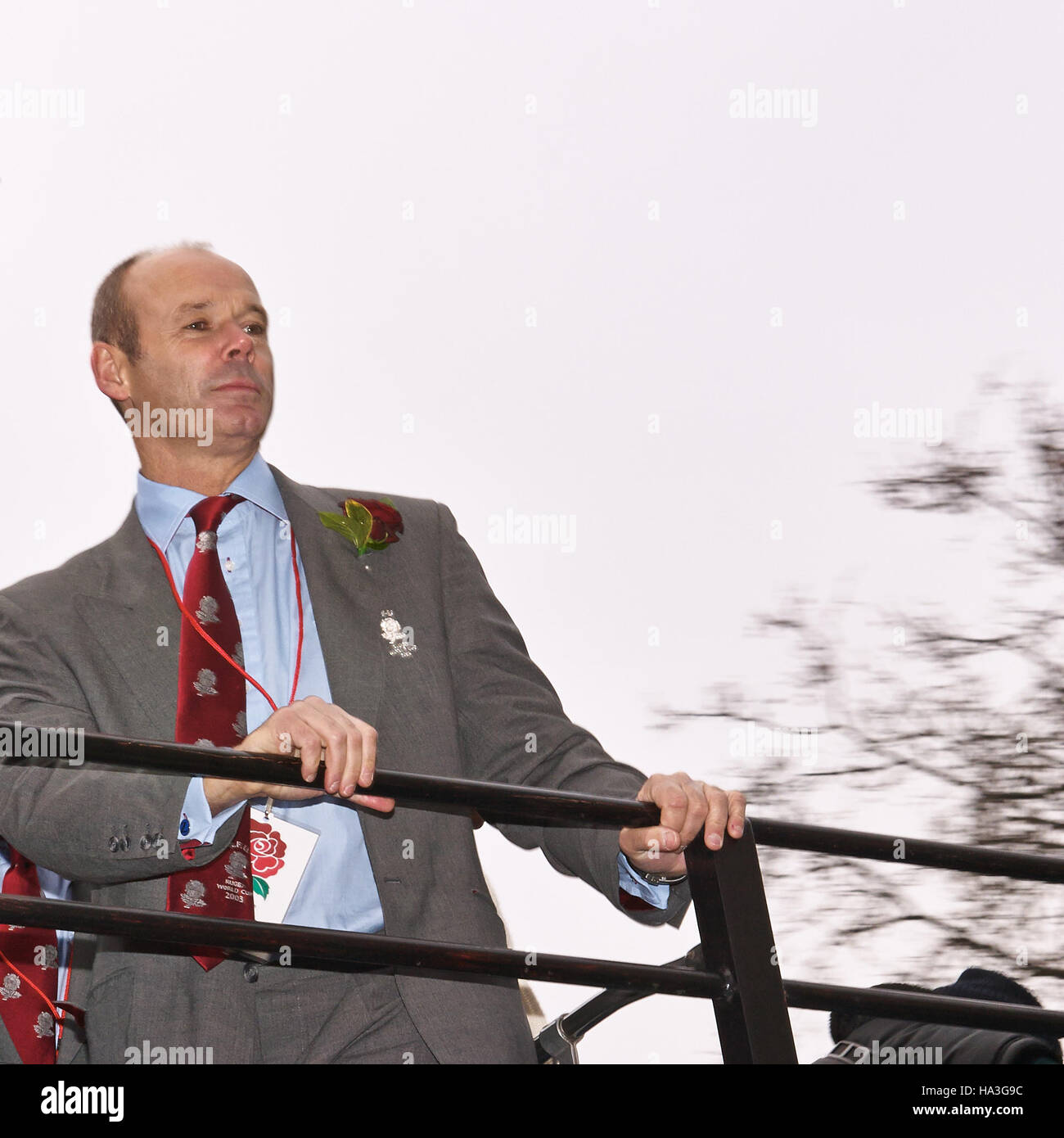 World cup winning England rugby team parade through central London ...