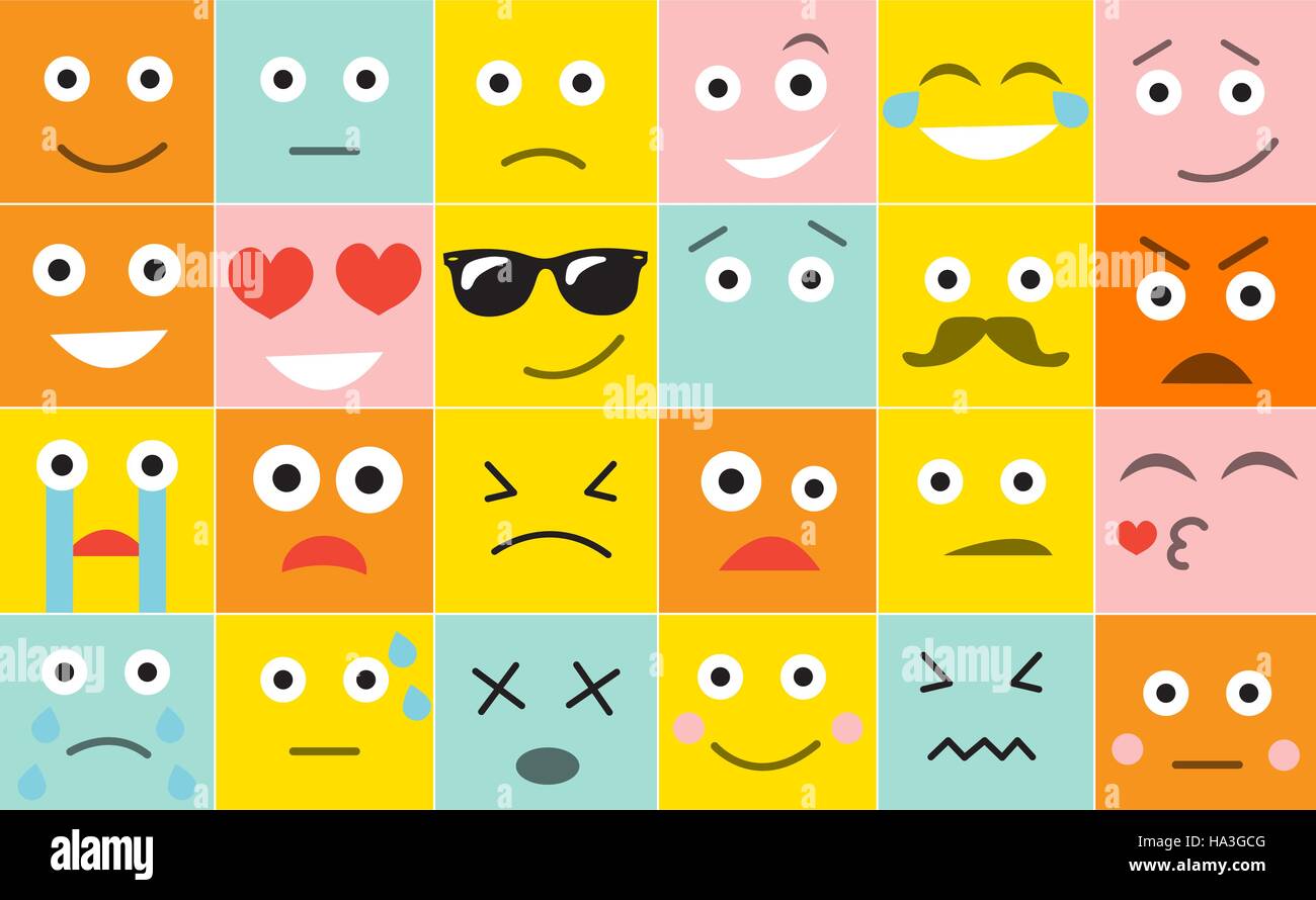 Set emoji emoticons angry Stock Vector Images - Alamy