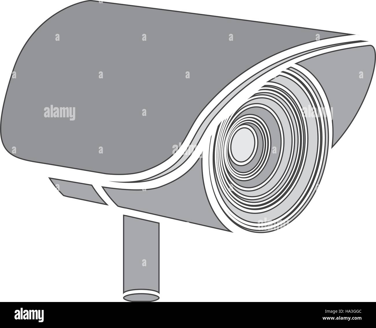 gray silhouette infrared surveillance camera icon vector illustration ...