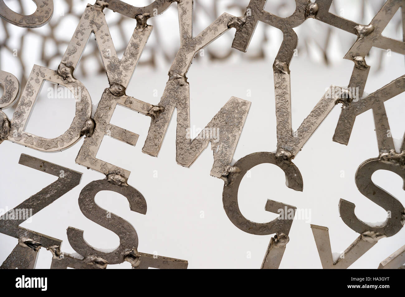 Letters sculpture hi-res stock photography and images - Alamy