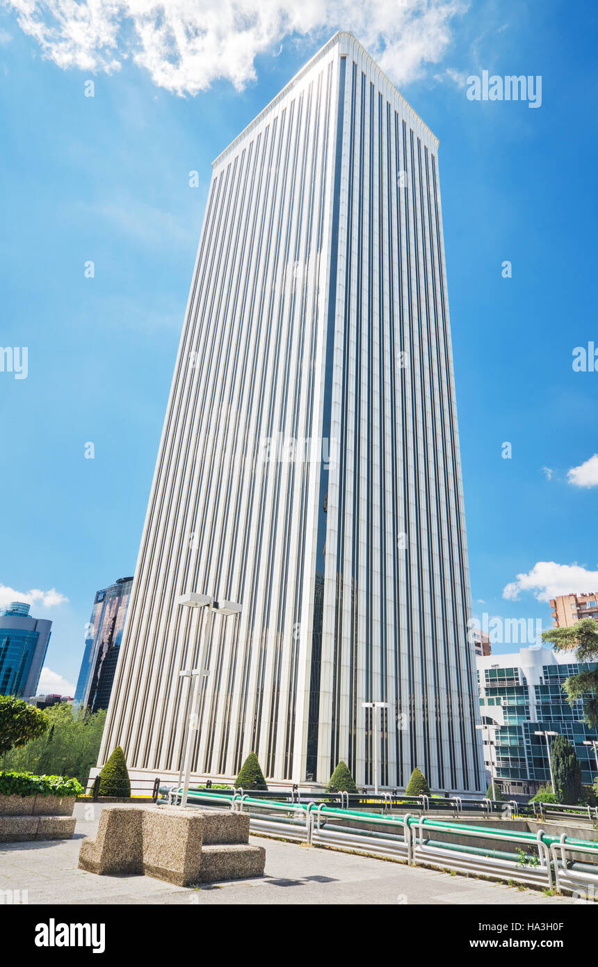 MADRID, SPAIN-4 MAY: Picasso Tower at financial center in Madrid on 4 ...