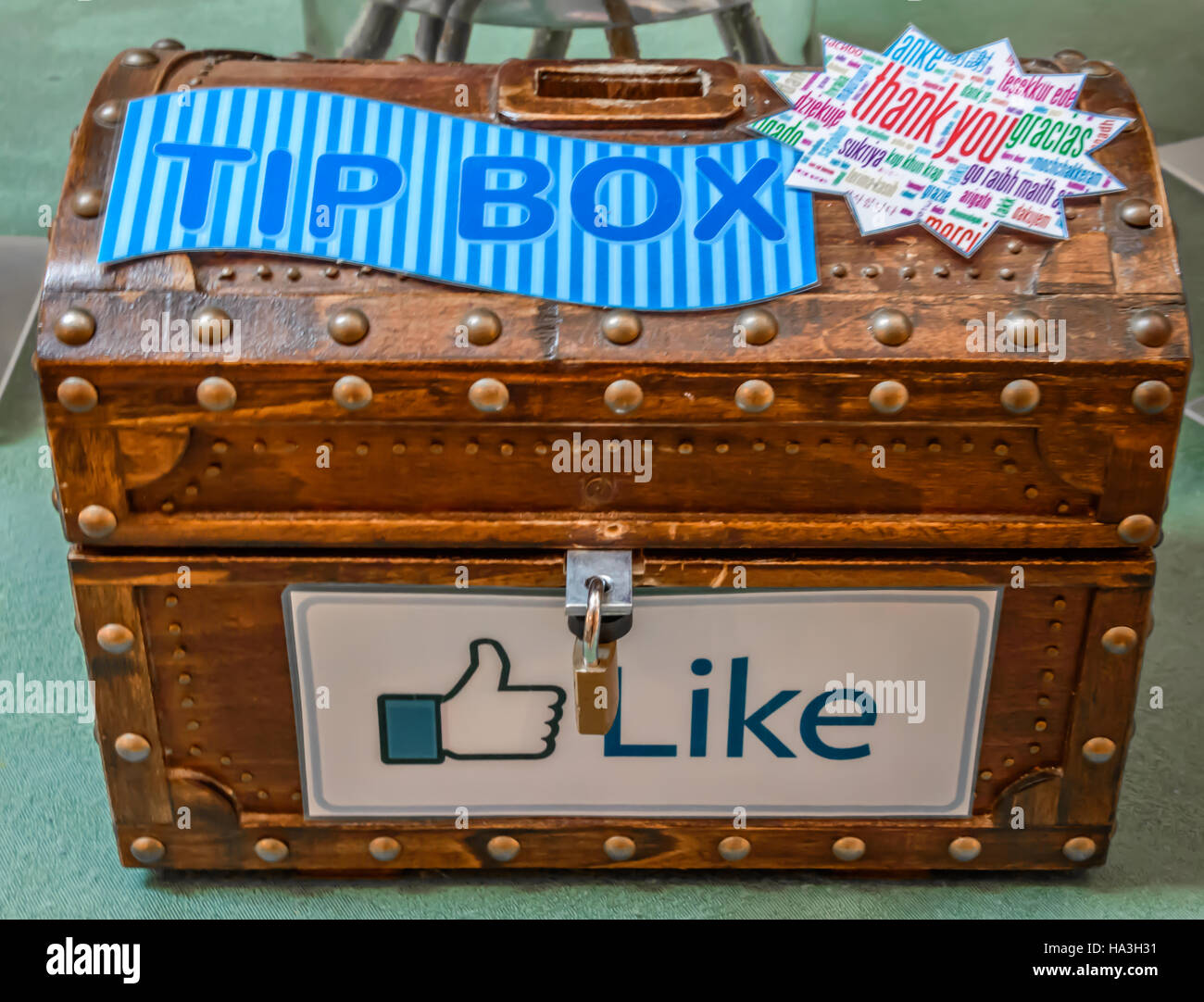 Tip box hi-res stock photography and images - Alamy