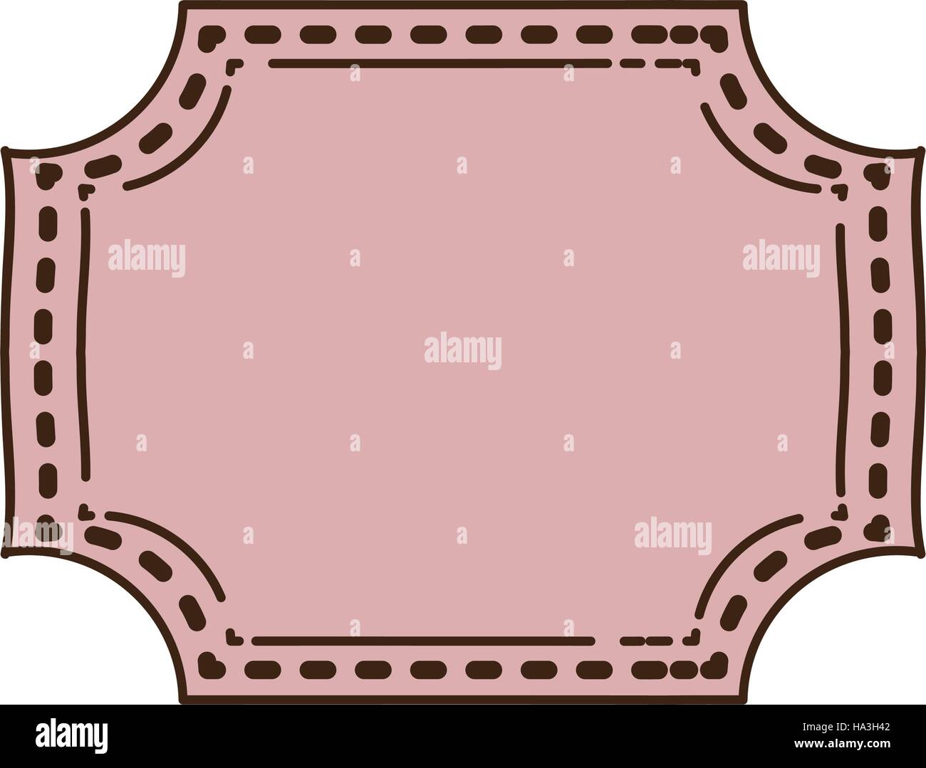 vintage frame icon with rectangular shape vector illustration Stock ...