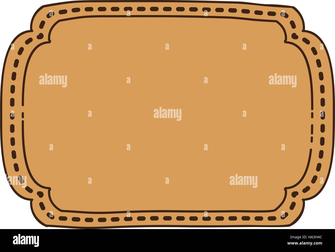 vintage frame icon with rectangular shape vector illustration Stock ...