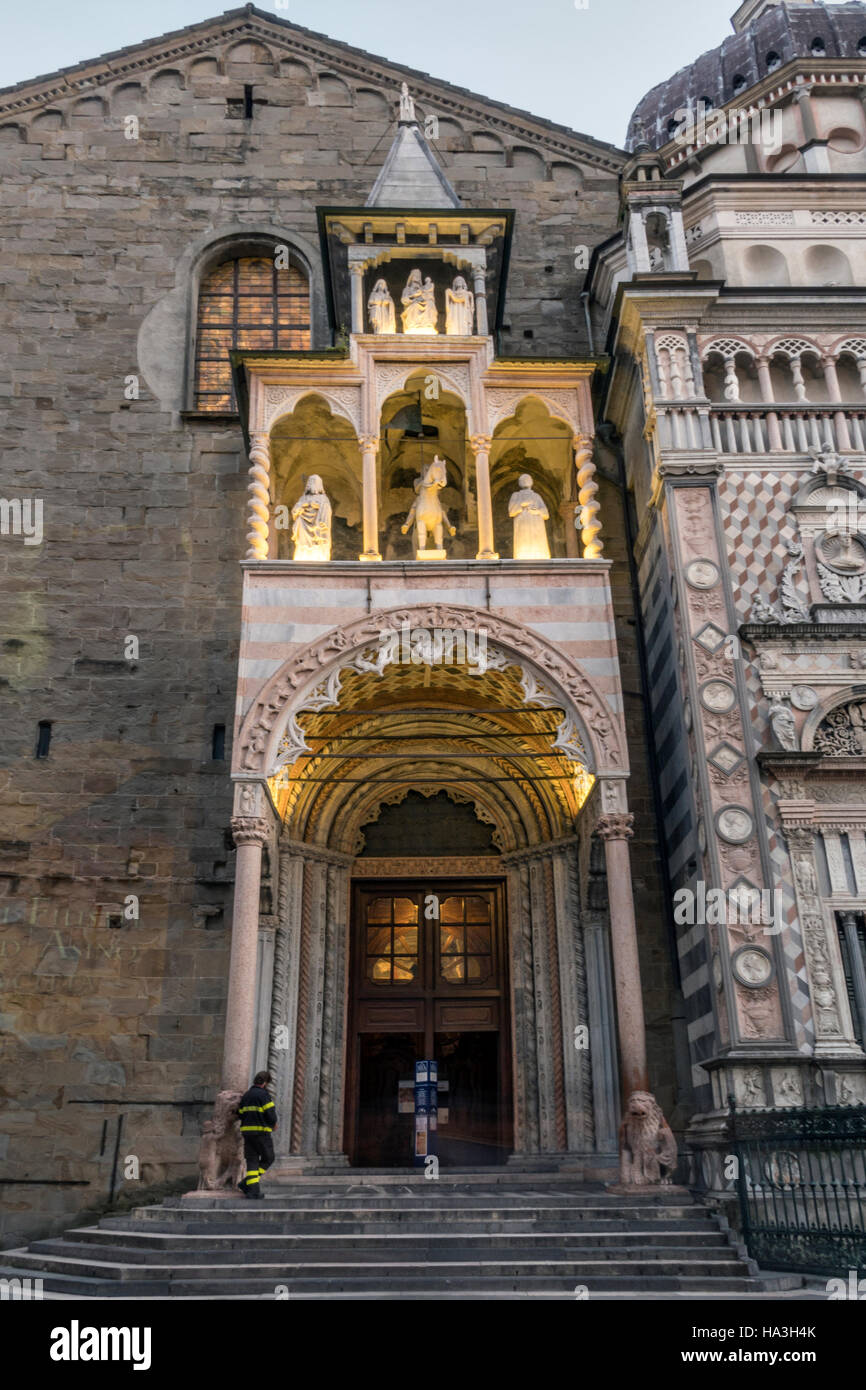 Santa Maria Maggiore church Citta Vecchia Old Bergamo Italy Stock Photo ...