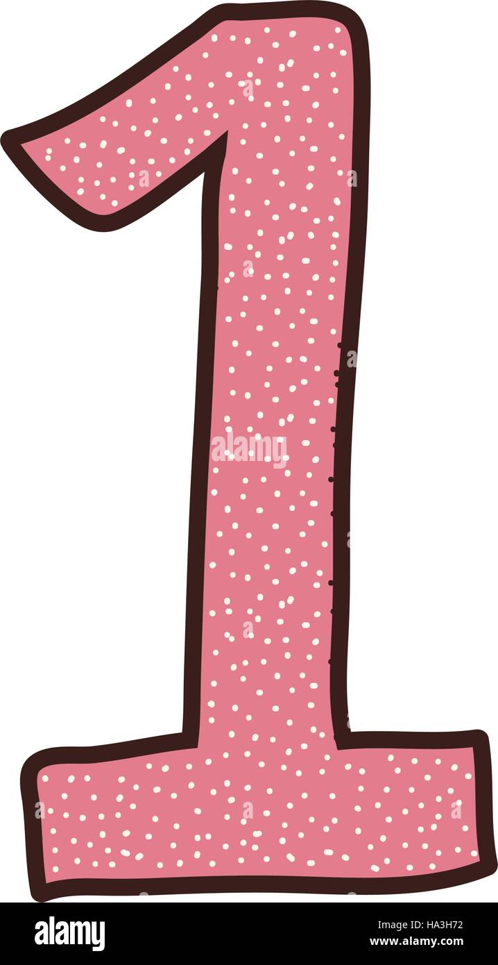 colorful number one design over dotted Stock Vector Image & Art - Alamy