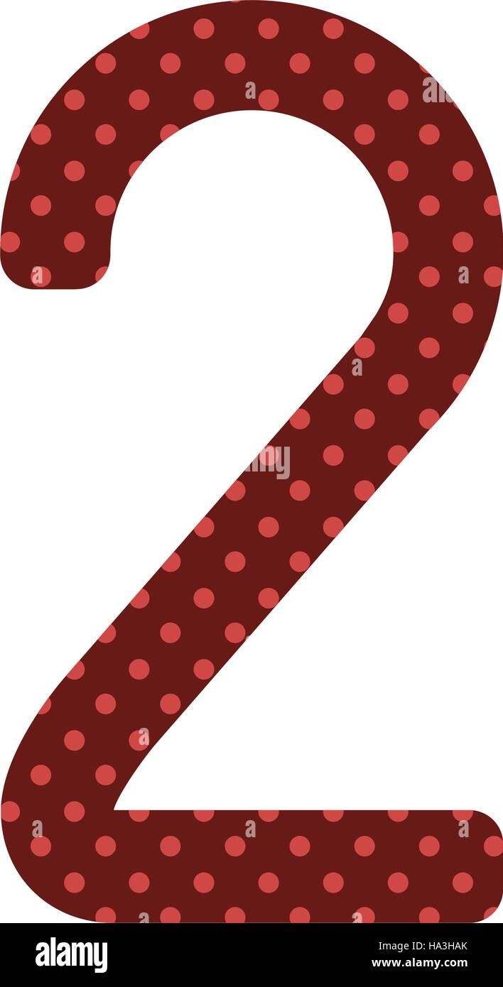 Number 2 All Over Stock Vector Images - Alamy