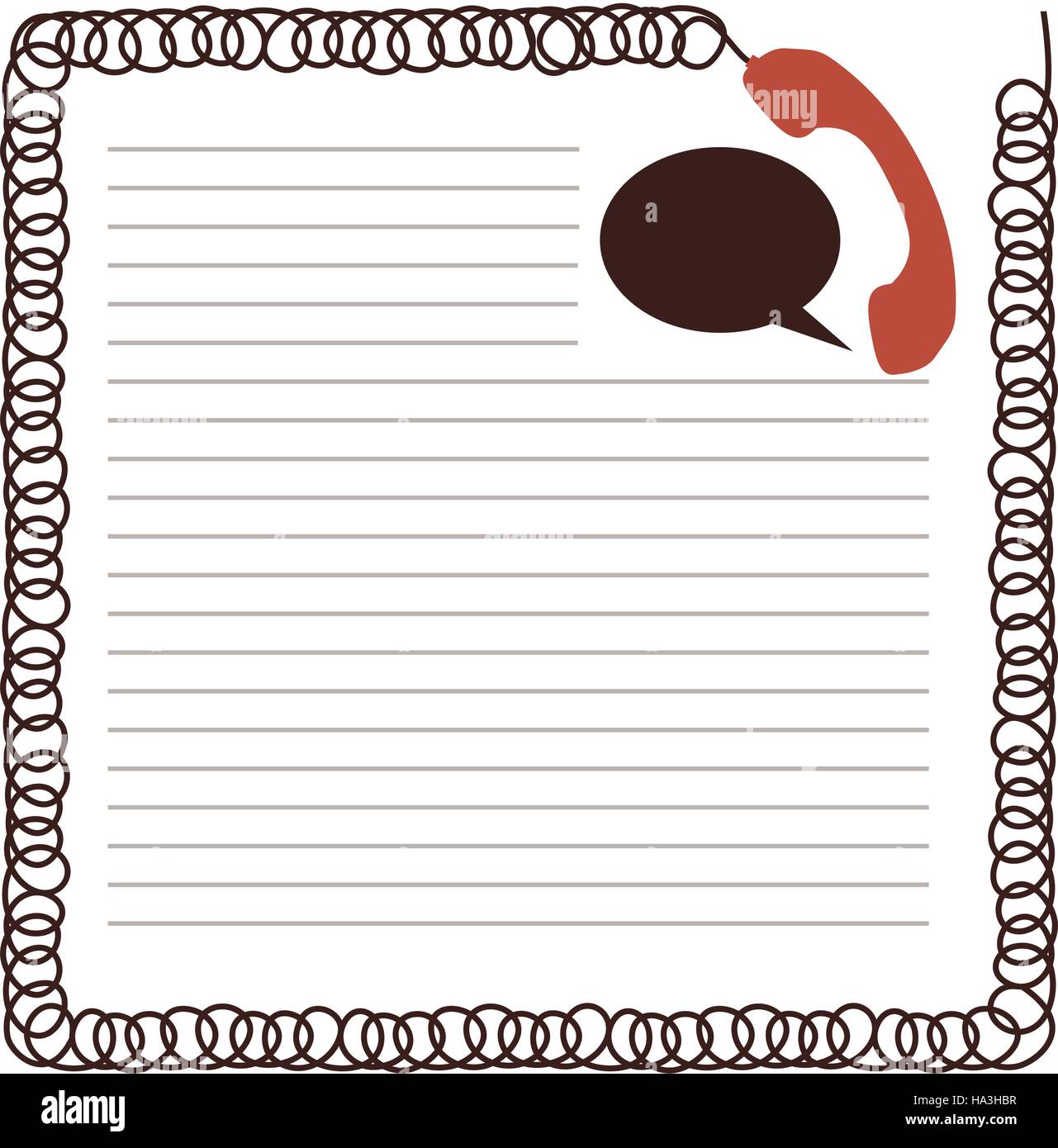 sheet with draw handset and dialog box Stock Vector Image & Art - Alamy sheet-with-draw-handset-and-dialog-box-stock-vector-image-art-alamy