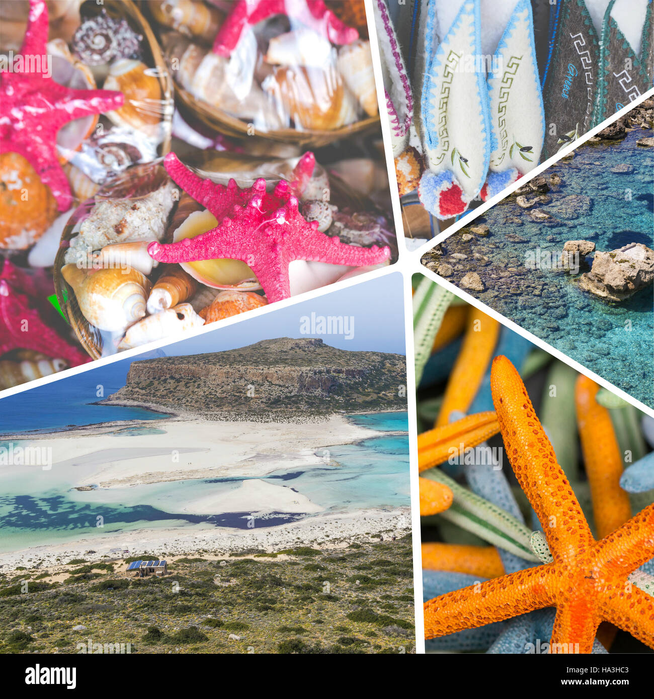 Collage of Crete (Greece) images - travel background (my photos Stock ...