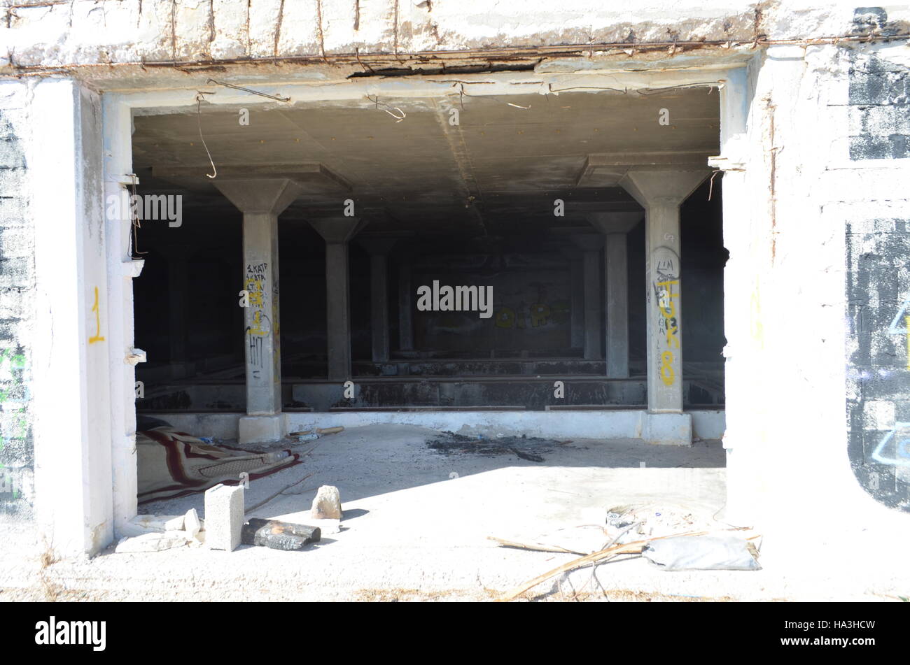 Urban Exploration photography adventure, walk in abandoned place Stock ...