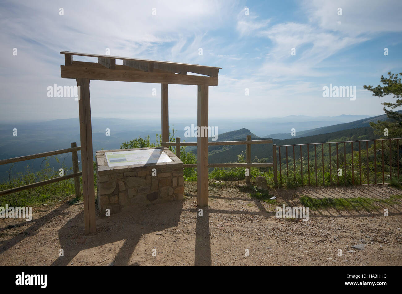 View from the Sierra de Moncayo, Spain Stock Photo - Alamy