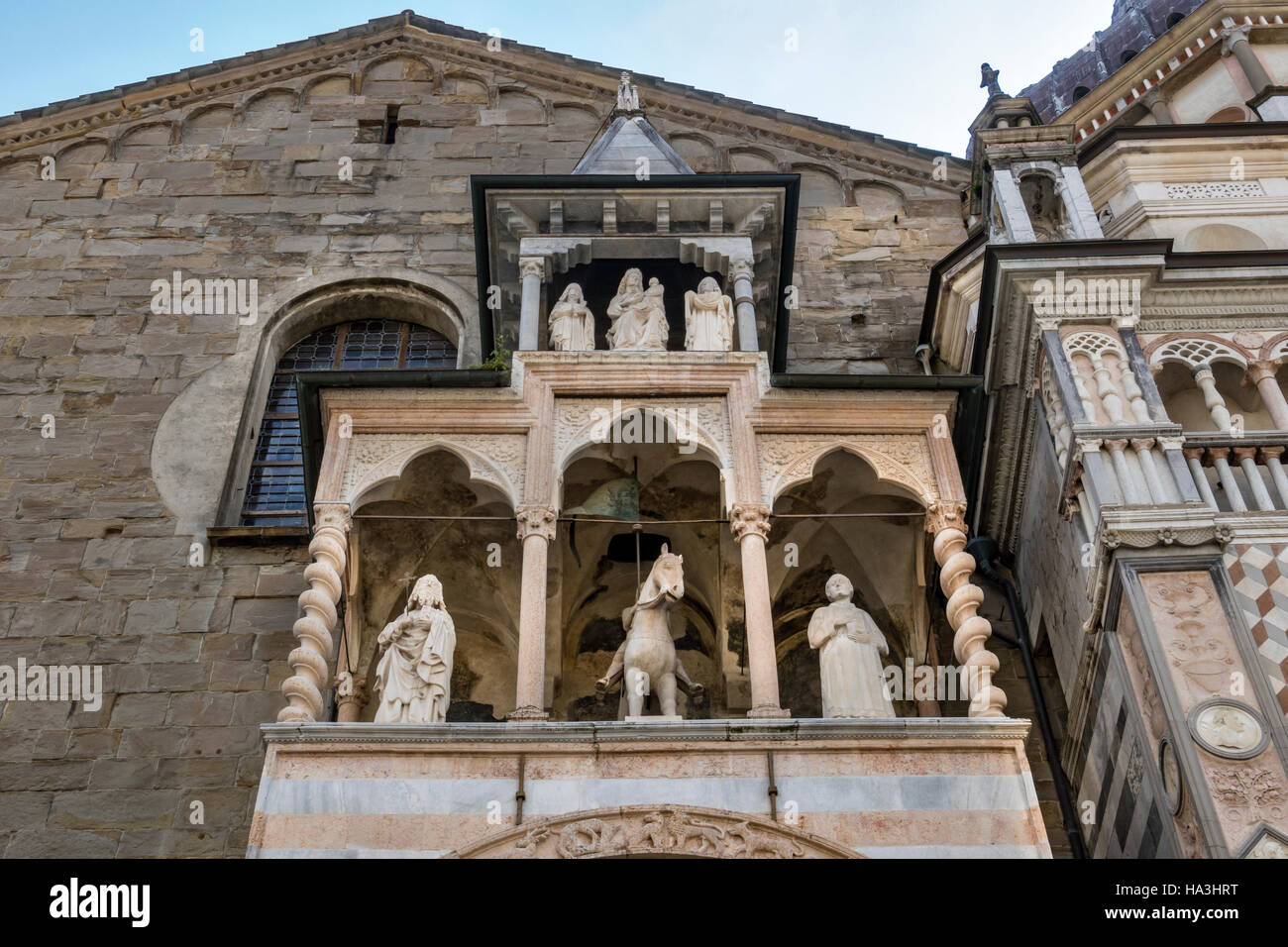 Colleoni chapel, Piazza Vecchia Old town Bergamo, Italy Stock Photo - Alamy
