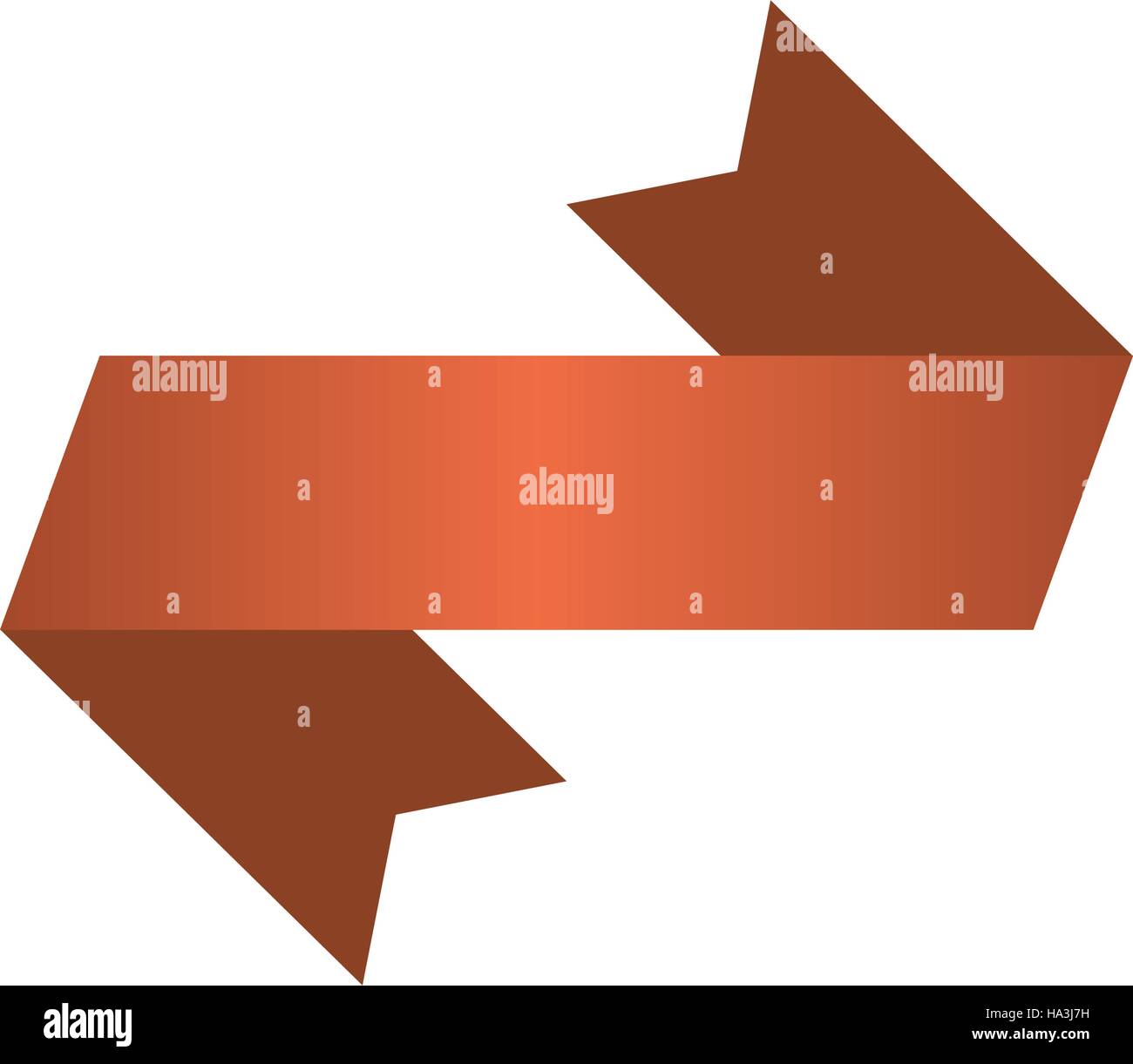 banner ribbon brown graphic Stock Vector Image & Art - Alamy