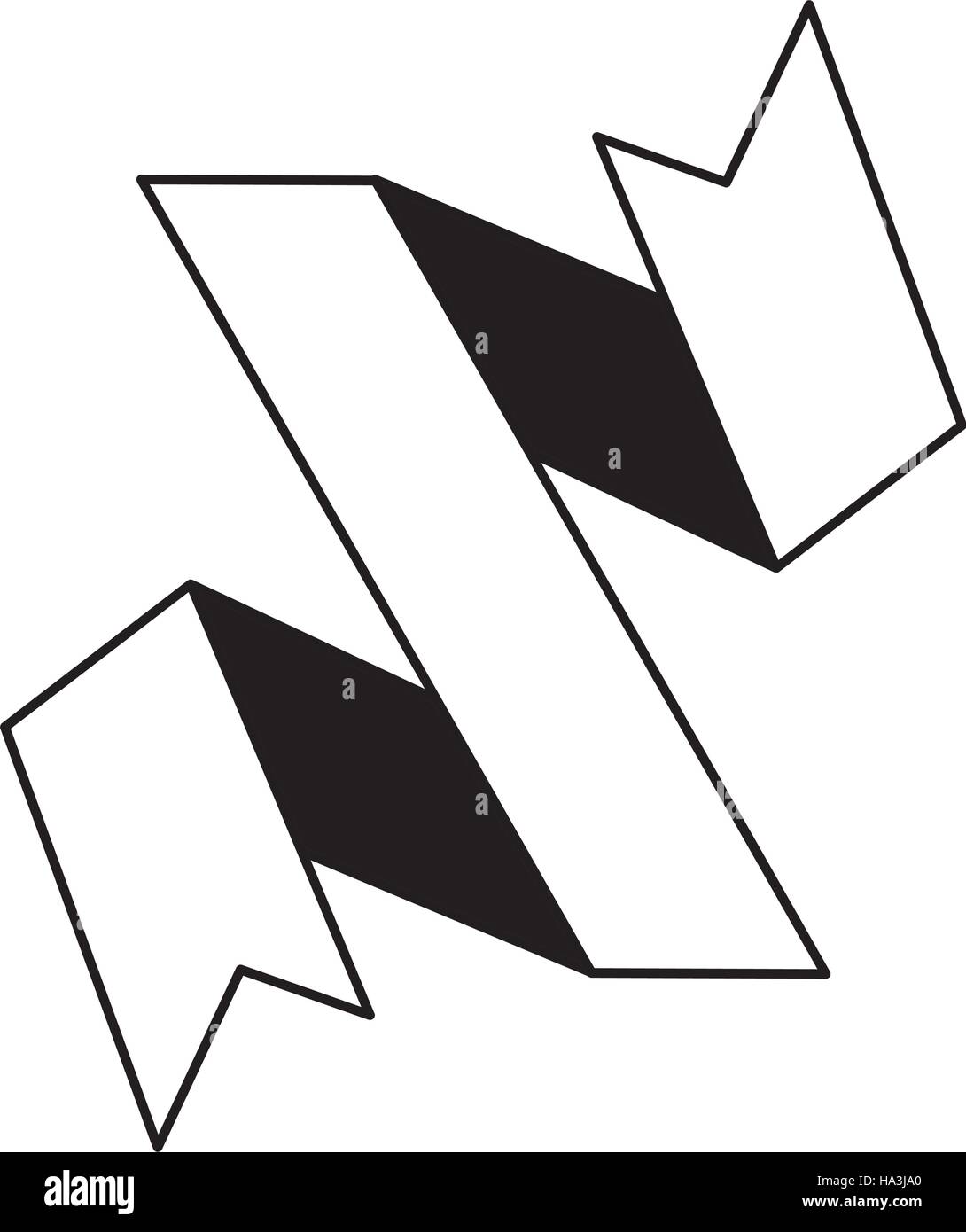 pictogram ribbon banner blank design Stock Vector Image & Art - Alamy