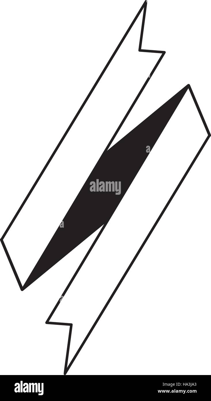 pictogram ribbon banner blank design Stock Vector Image & Art - Alamy