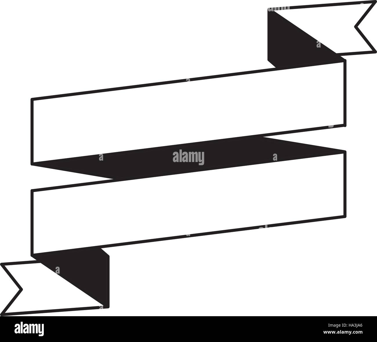 pictogram ribbon banner blank design Stock Vector Image & Art - Alamy