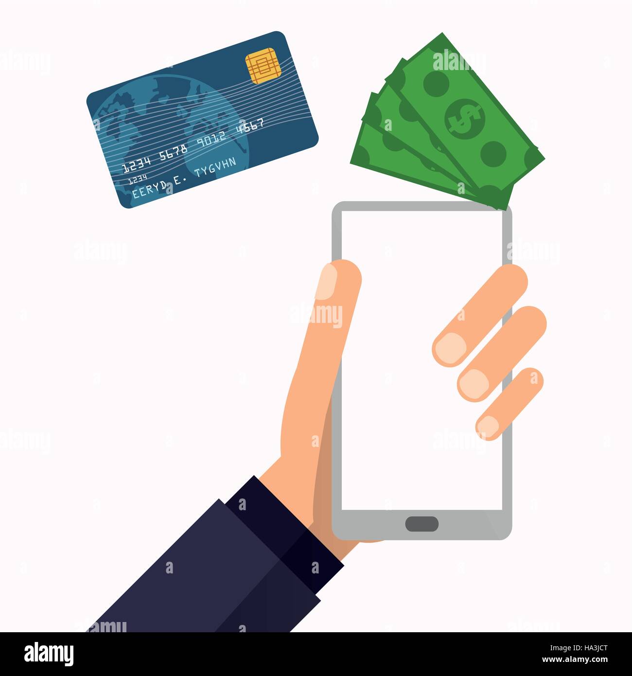 E wallet interface Cut Out Stock Images & Pictures - Alamy
