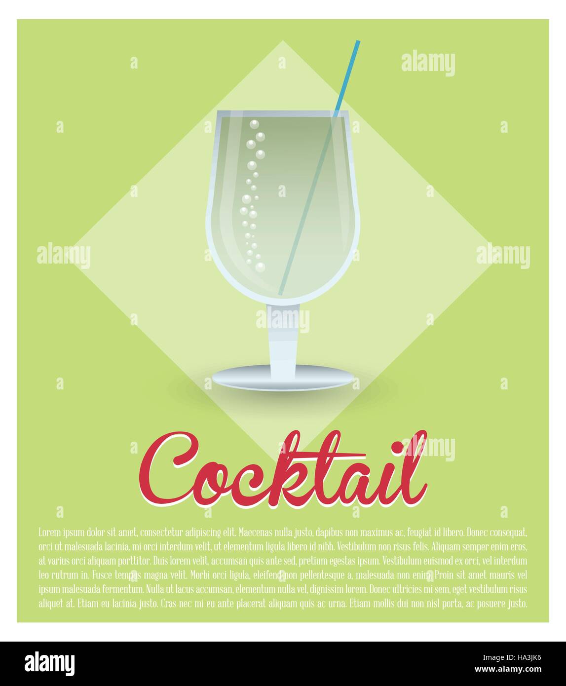 cocktail fresh drink green background Stock Vector Image & Art - Alamy