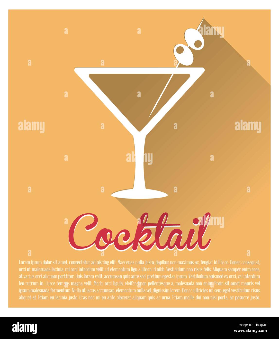 cocktail martini yellow background Stock Vector Image & Art - Alamy