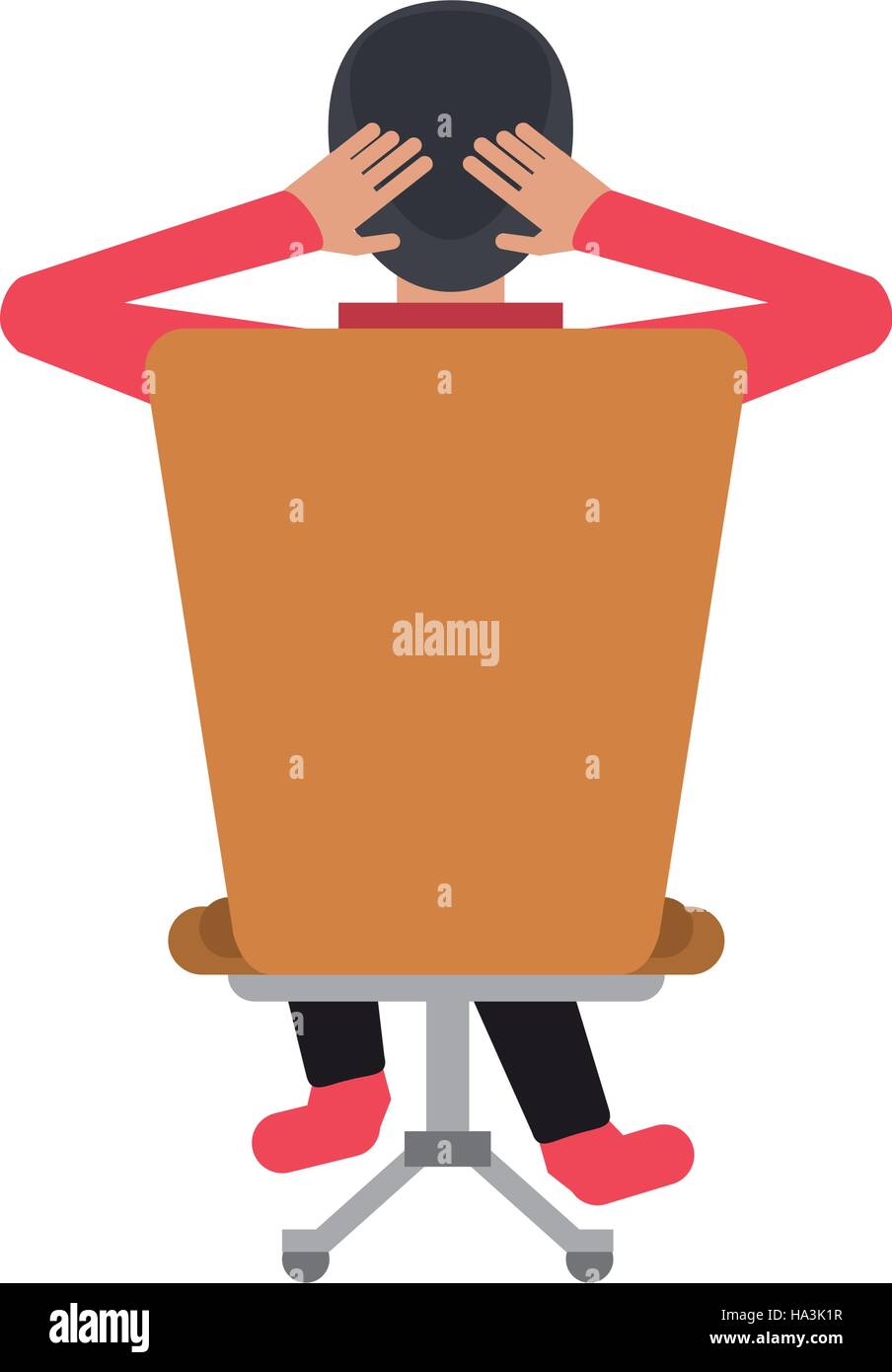 Men back sitting Stock Vector Images - Alamy