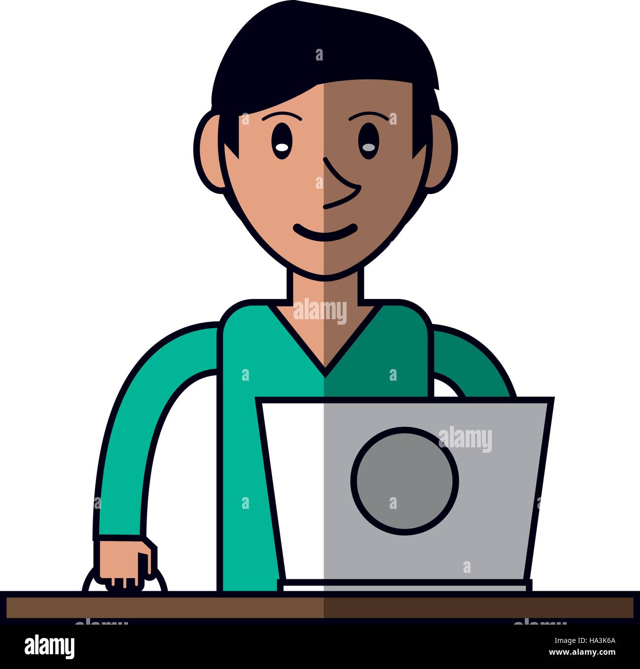 Cartoon Computer Man Stock Photos & Cartoon Computer Man Stock Images ...