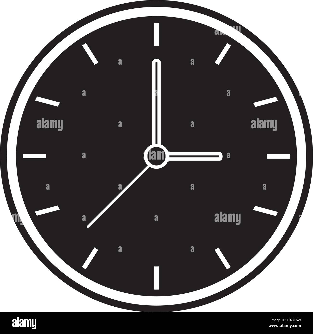 Clock Silhouette High Resolution Stock Photography and Images - Alamy