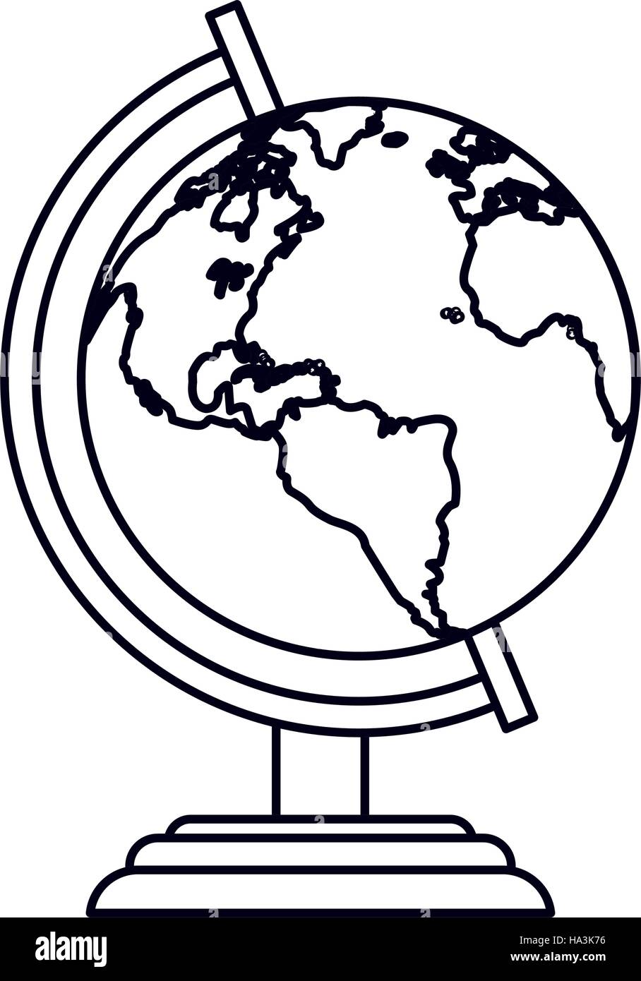 pictogram globe map world earth business icon Stock Vector Image & Art ...