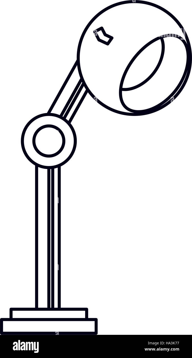 pictogram lamp bulb light office icon Stock Vector Image & Art - Alamy