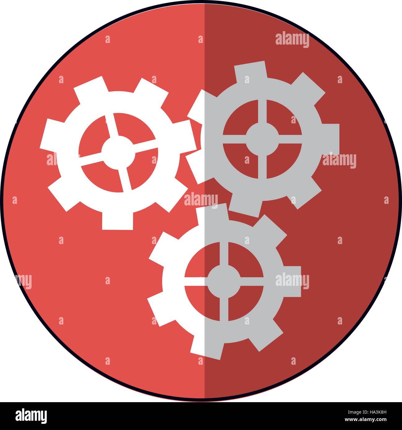 gear wheel engine cog icon pink shadow Stock Vector Image & Art - Alamy