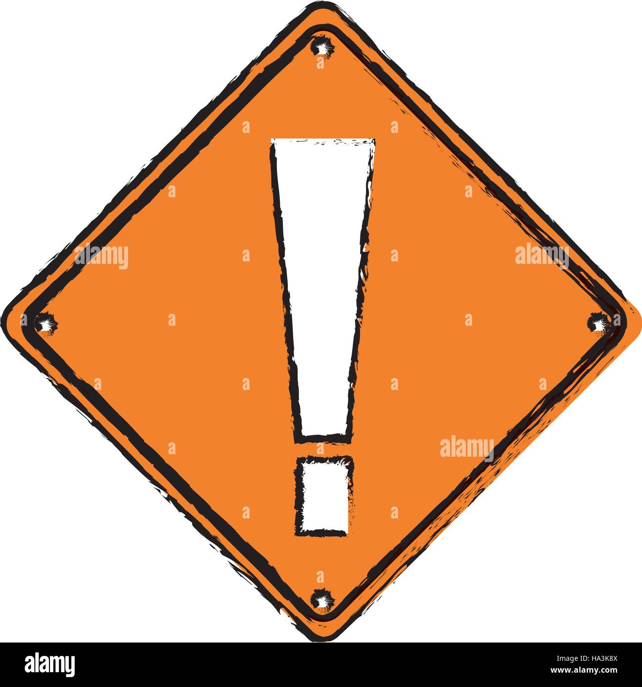 drawing warning alert attention sign icon Stock Vector Image & Art - Alamy