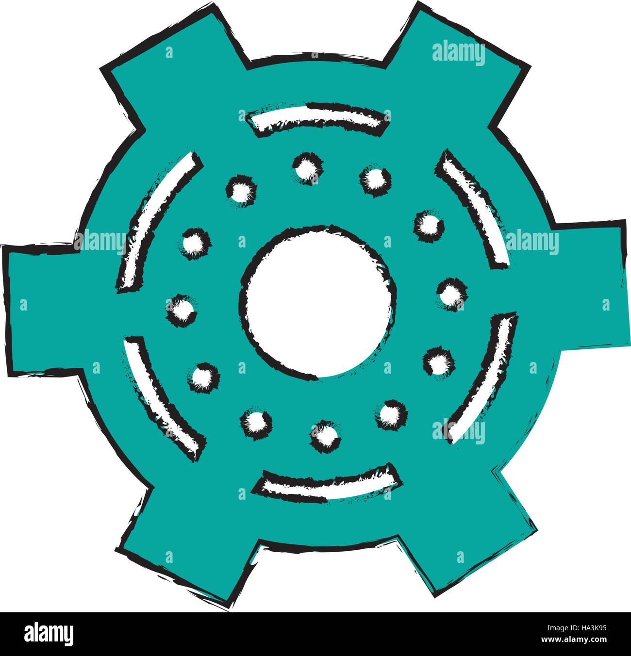 drawing gear wheel engine cog icon Stock Vector Image & Art - Alamy
