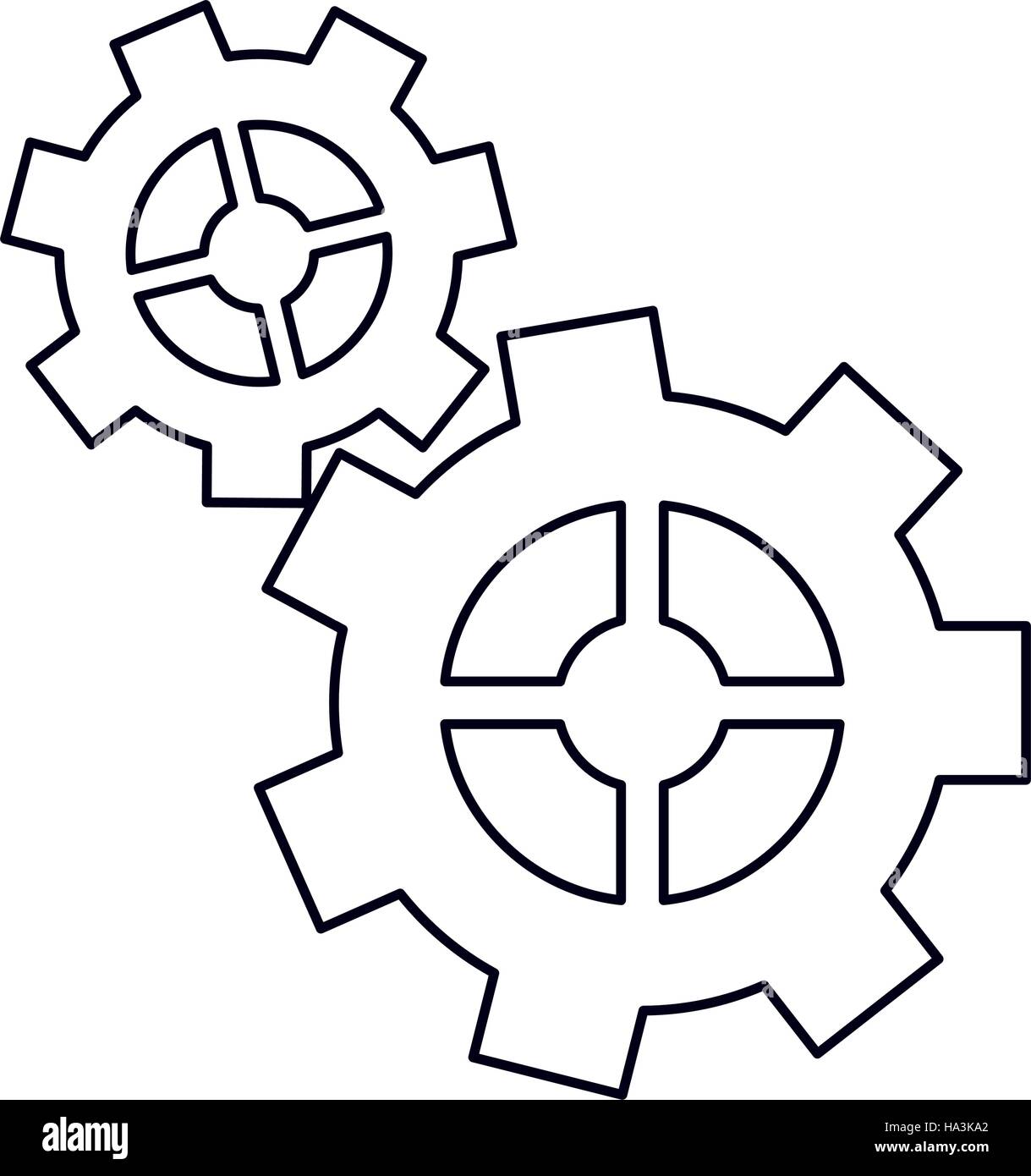 pictogram gear wheel engine cog icon Stock Vector Image & Art - Alamy