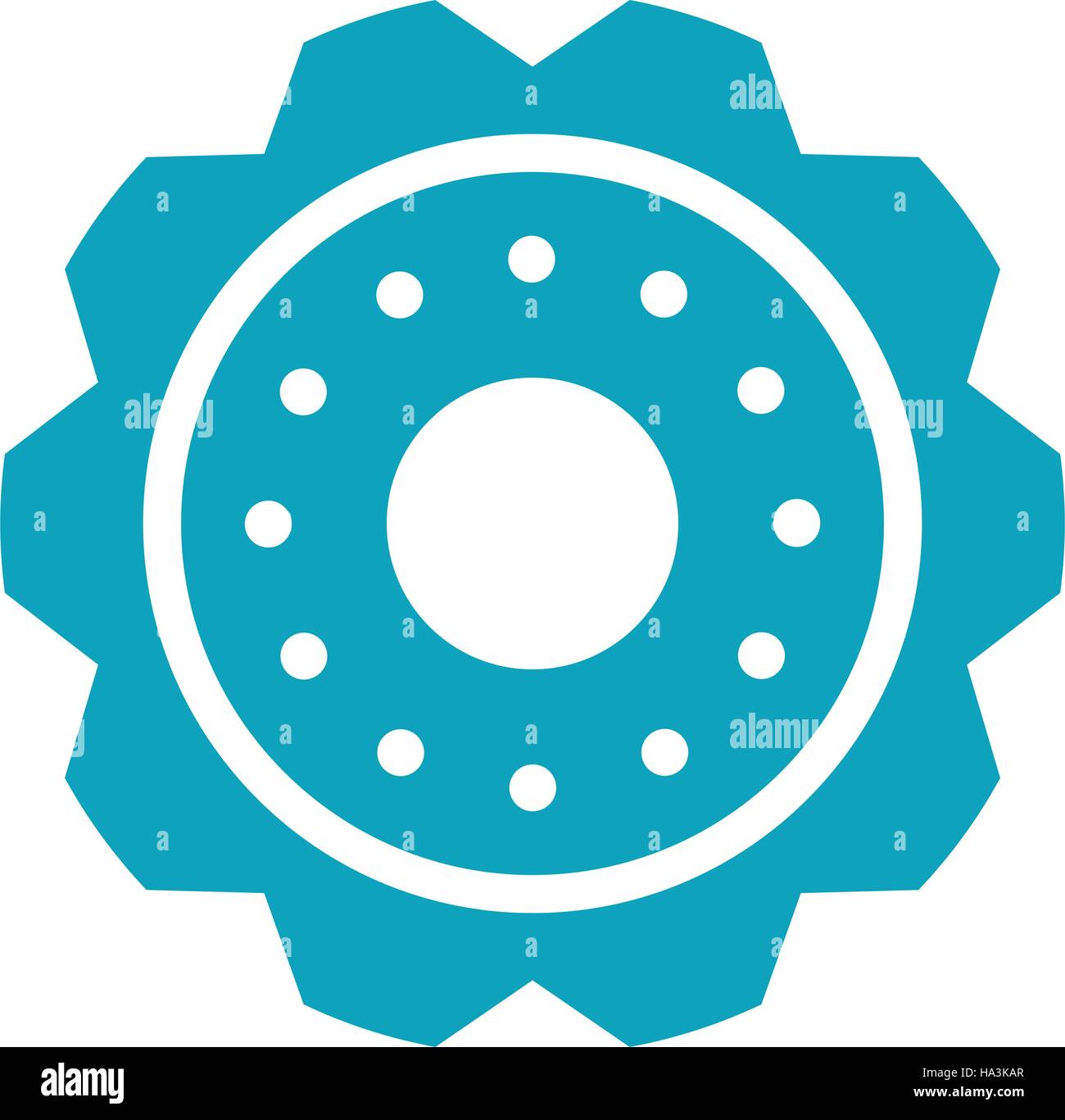 blue gear wheel engine cog icon Stock Vector Image & Art - Alamy