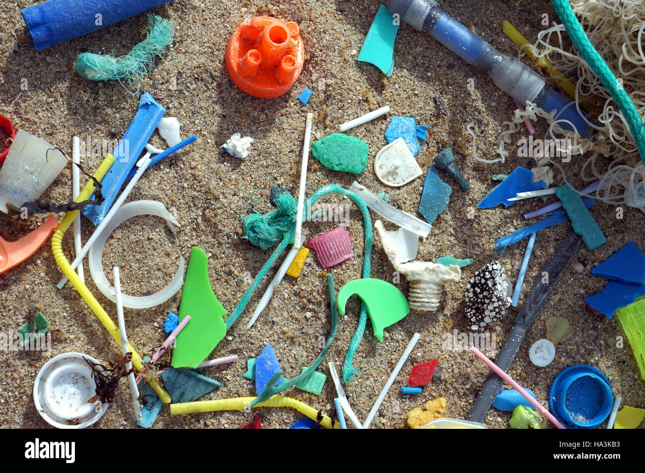 Beach Plastic Pollution High Resolution Stock Photography and Images ...
