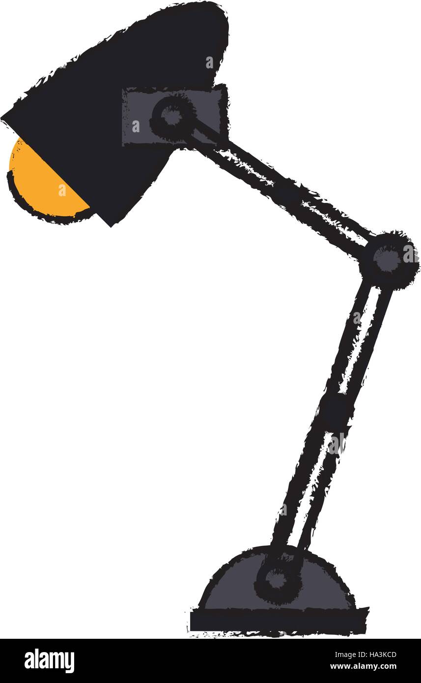 cartoon office desk lamp yellow light icon Stock Vector Image & Art - Alamy
