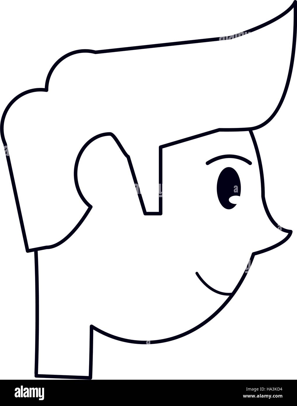 Side view young fashion Stock Vector Images - Alamy