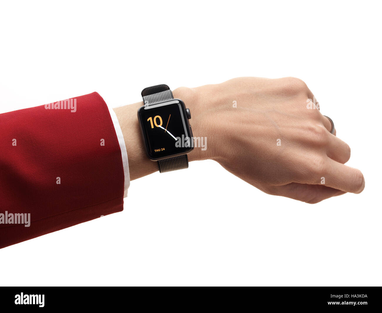 Wearing Wrist Watch High Resolution Stock Photography and Images - Alamy