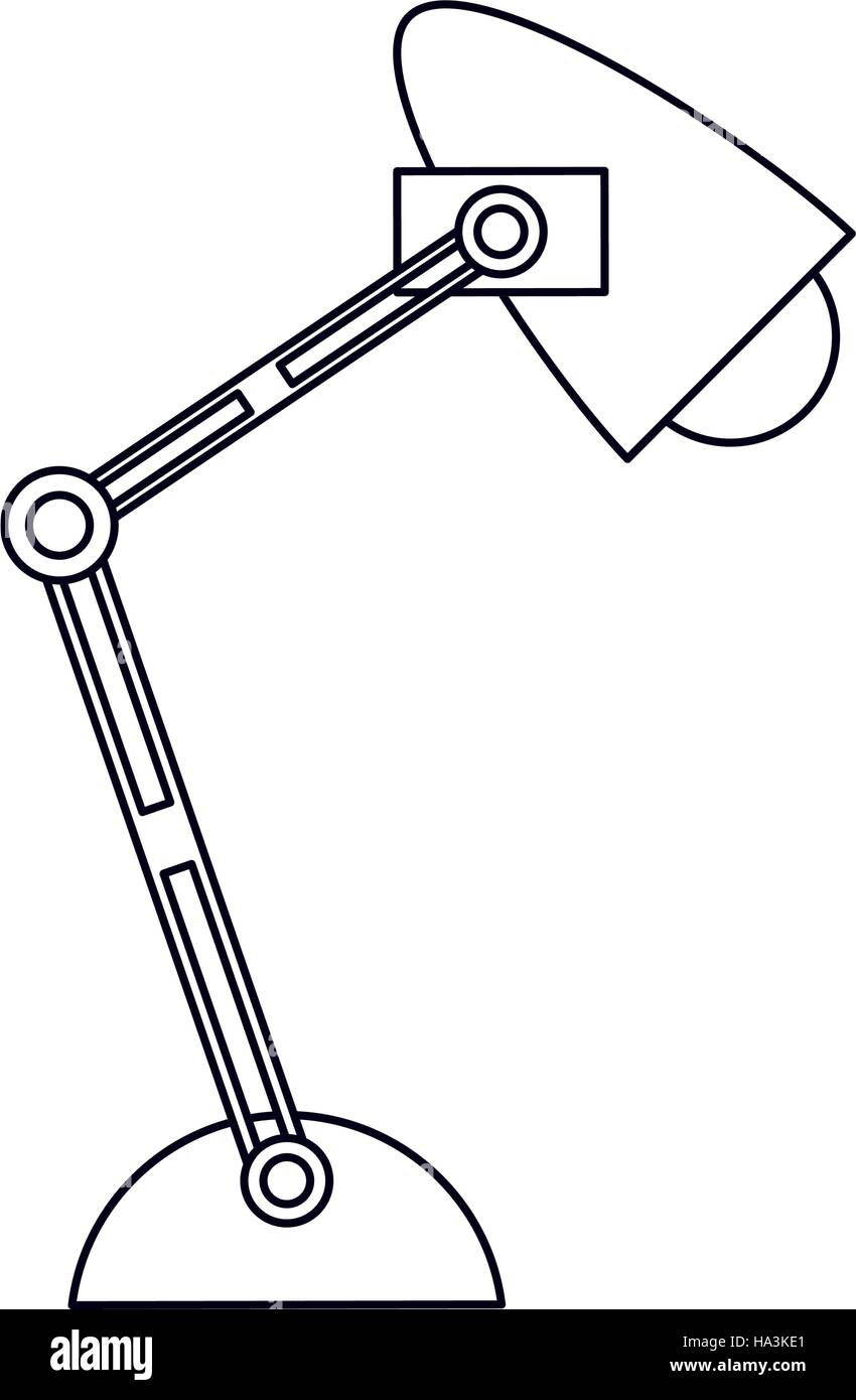 pictogram office desk lamp light icon Stock Vector Image & Art - Alamy